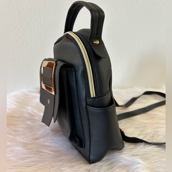 Bags | Stylish Black Mini Backpack | Poshmark